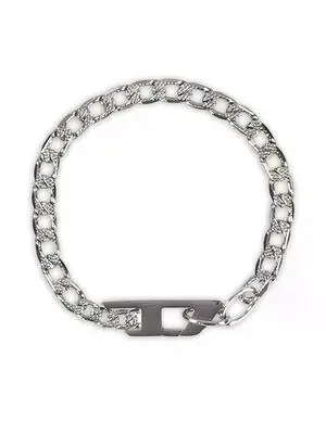 DIESEL® D Logo Chain Bracelet - Silver