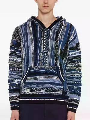 LANEUS Jacquard Boxy-fit Hoodie