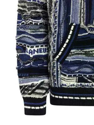 LANEUS Jacquard Boxy-fit Hoodie