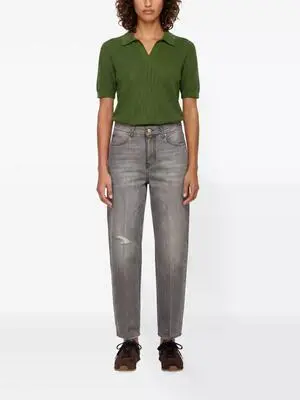 BRIGLIA 1949 Paris Distressed Faded Straight-leg Jeans