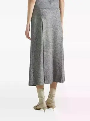 Seventy Pleated Midi Skirt - Grey