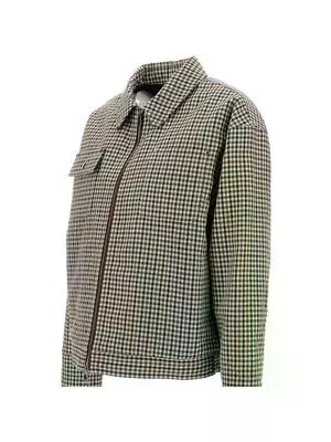 Plan C Check-pattern Zip-up Jacket