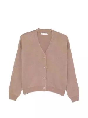 LISKA V-neck Button-up Cardigan