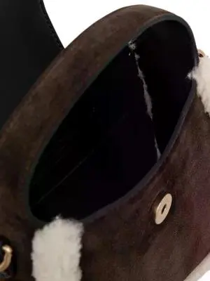 Karl Lagerfeld Shearling-trim Cross Body Bag
