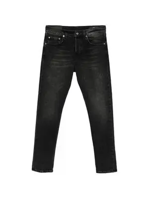 DONDUP Faded-effect Slim-fit Jeans - Black