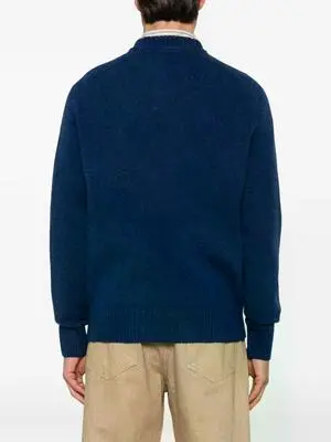 Barbour Raglan-sleeve Logo-embroidered Sweater
