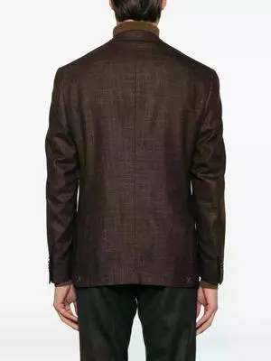 Corneliani Textured-finish Single-breasted Blazer