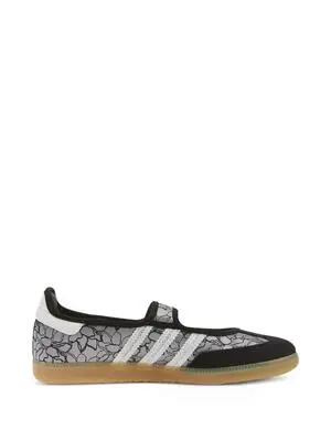 Adidas Samba Jane Floral-lace Ballet Flats - Grey