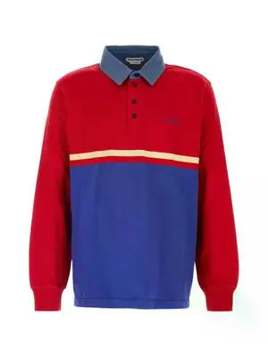 JW Anderson Colour-block Long-sleeve Polo Shirt - Red
