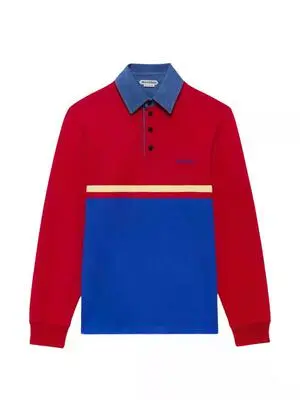 JW Anderson Colour-block Long-sleeve Polo Shirt - Red