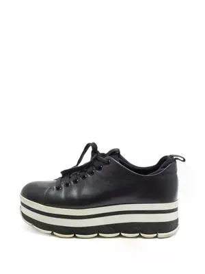 Prada Round-toe Platform Sneakers