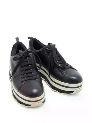 Prada Round-toe Platform Sneakers