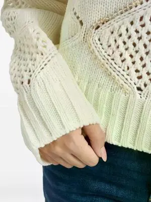 Liu Jo Crystal-embellished Open-knit Sweater