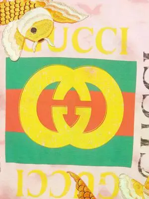 Gucci Logo-print Koi Fish T-shirt
