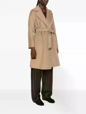 Max Mara Belted Notch-lapel Coat