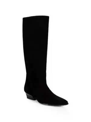 Gant Suede Knee-high Boots - Black