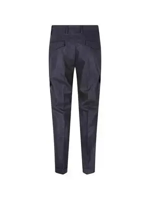 BARBA NAPOLI Virgin-wool Trousers - Blue
