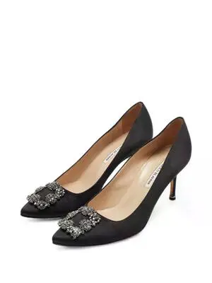 Manolo Blahnik Hangisi Buckle Pumps
