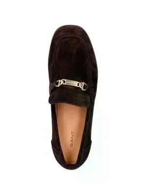 Gant Suede Logo-plaque Loafers