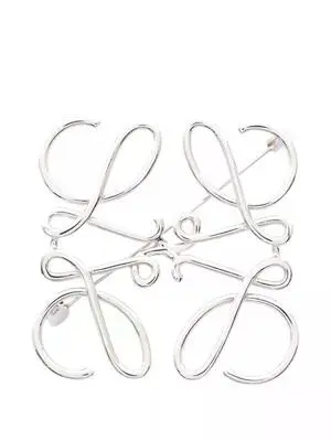 Loewe 2010s Anagram Brooch - Silver