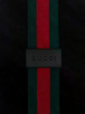 Gucci Web-stripe Logo-patch Scarf