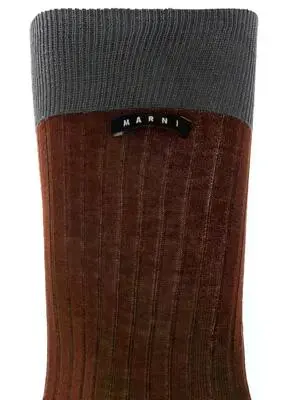 Marni Ribbed-knit Socks
