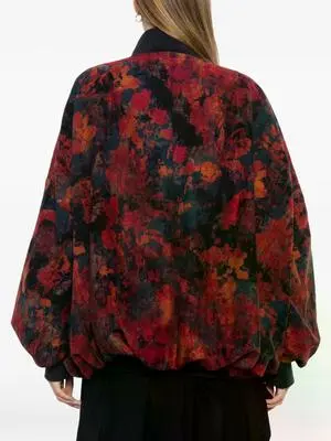 Yohji Yamamoto Floral-print Oversized Jacket