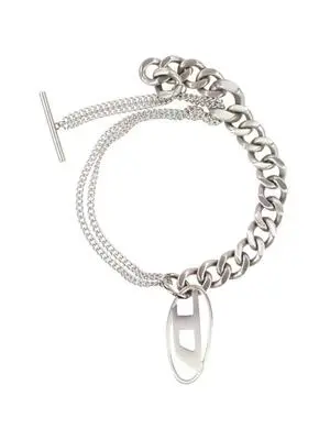 DIESEL® D Logo Chain Bracelet - Silver