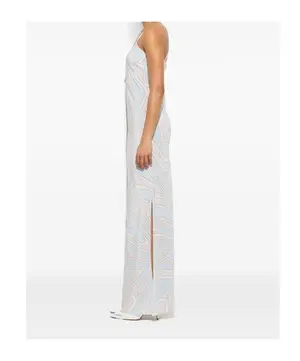 Emilio Pucci Labirinto-print Crêpe De Chine Dress