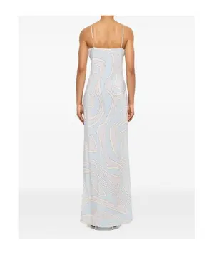 Emilio Pucci Labirinto-print Crêpe De Chine Dress