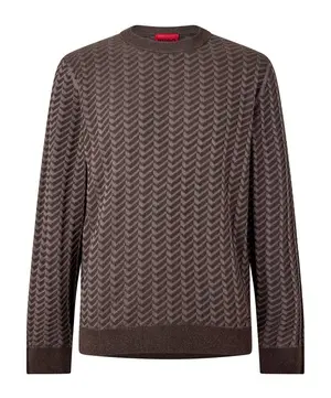 Hugo Boss Herringbone Crew Neck Sweater