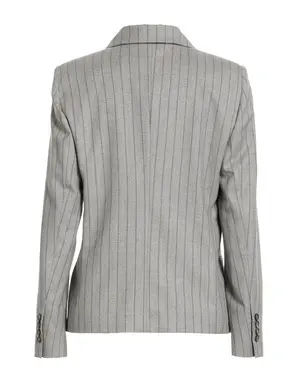 Brunello Cucinelli Striped Wool Blazer