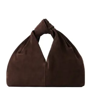 LOEFFLER RANDALL Helga Knotted Suede Clutch - Black