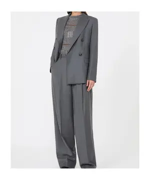 Max Mara Wool, Mohair And Cashmere Gilet Medium Grey