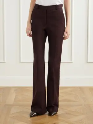 JOSEPH Stretch-gabardine Straight-leg Pants