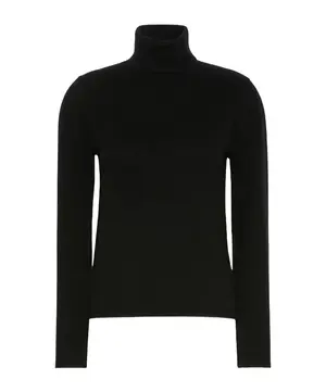 Max Mara Educata Roll Neck Jumper - Black