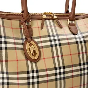 Burberry Checkered Tote Bag