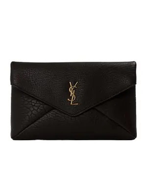Saint Laurent Envelope-style Clutch Crafted