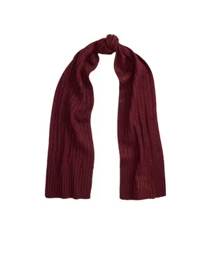 Ralph Lauren Knitted Long Scarf Brown