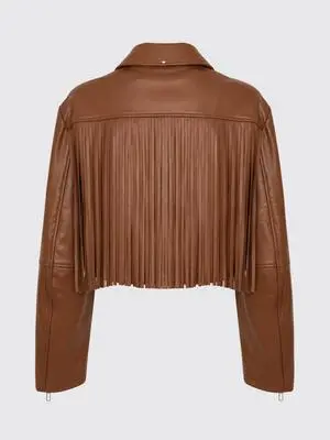 Sportmax Fringed Cropped Jacket - Brown