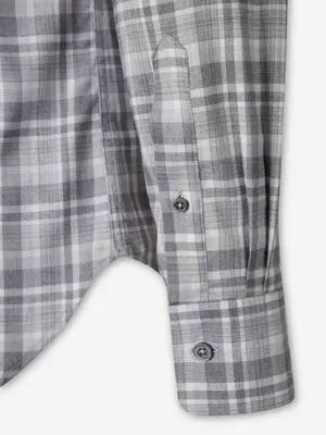Canali Long Sleeved Plaid Shirt