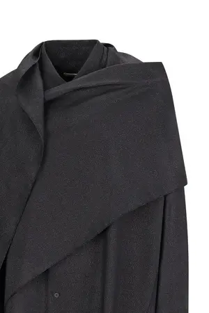 DARKPARK Georgia Detachable Scarf Wool Shirt - No