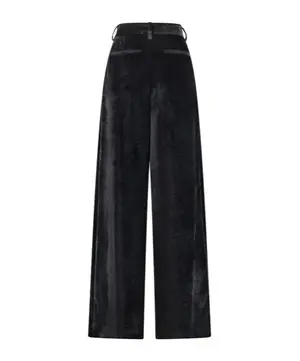 DARKPARK Danielle Velvet Wide-leg Trousers