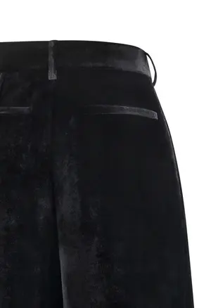 DARKPARK Danielle Velvet Wide-leg Trousers