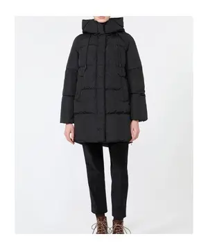 Max Mara Midi Parka In Water-repellent Taffeta