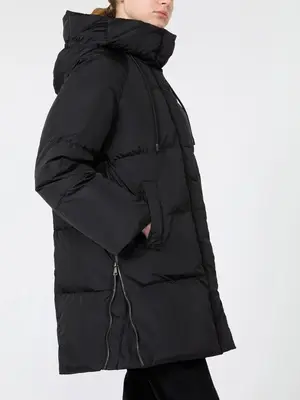Max Mara Midi Parka In Water-repellent Taffeta