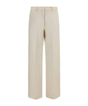 FORTE_FORTE Casual Trousers With Belt Loops - No
