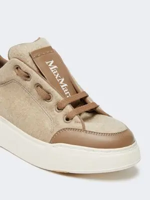 Max Mara Lace-up Sneakers - Beige