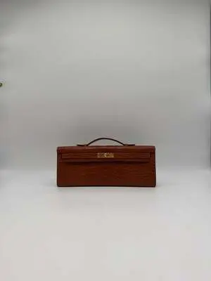 Hermès Kelly Gold Matte Alligator Gold Hardware