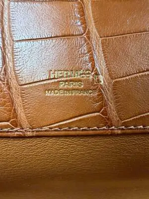 Hermès Kelly Gold Matte Alligator Gold Hardware